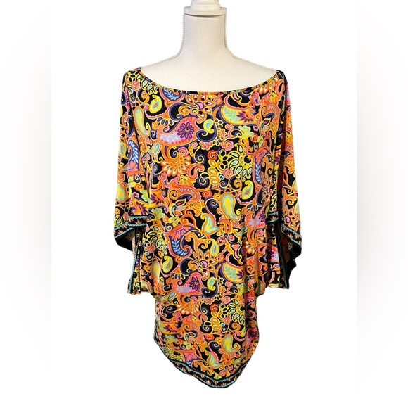 Trina Turk | Swim | Trina Turk Iconic Multi Paisley Print Resort Tunic ...